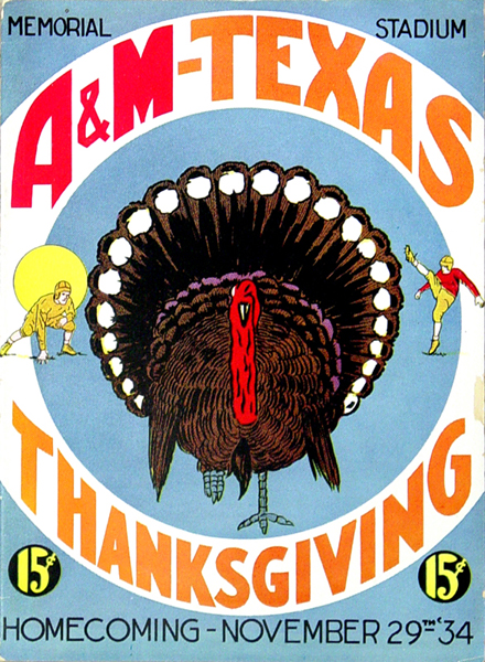 1934 A&M - Texas Football Program Cover · Stark Center : Digital Library