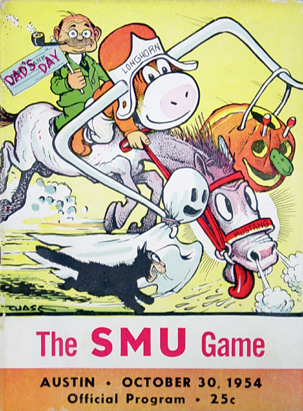 1954 The SMU Game Official Football Program Cover · Stark Center ...