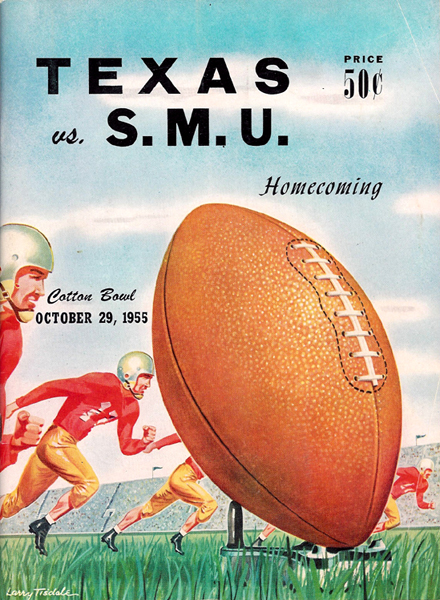 1955 Texas vs. S.M.U. Football Program Cover · Stark Center : Digital ...