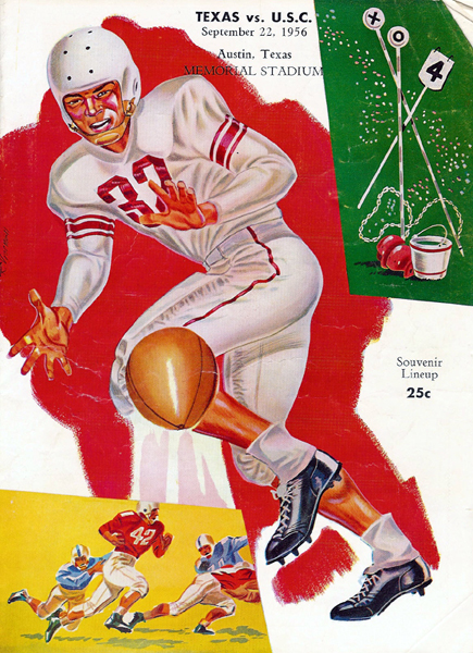 1956 Texas vs. U.S.C. Souvenir Lineup Cover · Stark Center : Digital ...