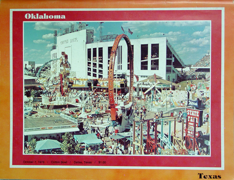 1978 Oklahoma Texas Football Program Cover · Stark Center : Digital Library