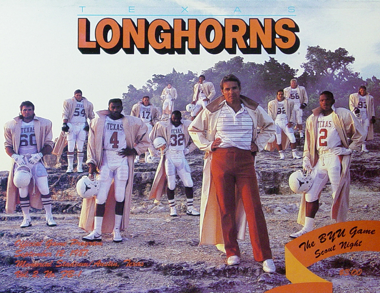 1987 The BYU Game Official Football Game Program Cover · Stark Center ...